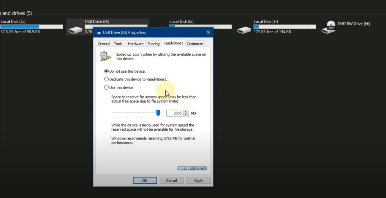 How to Use Pendrive as Ram in Windows 10 | ReadyBoost